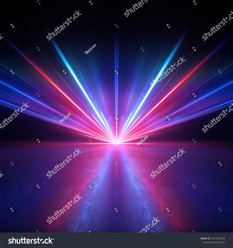 3d 렌더링추상 네온 배경붉은 파란색 레이저 스톡 일러스트 2027255843 Shutterstock