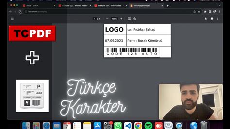 Php Ile Örnek Bir Pdf Etiket Yapımı Tcpdf Türkçe Karakter Youtube