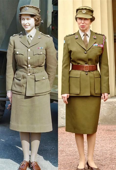 各有风采！英国女王伊丽莎白二世和女儿安妮长公主同穿戎装，伊丽莎白 今日头条