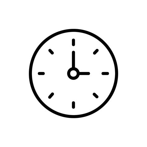 Clock Vector Icon 15197875 Vector Art At Vecteezy