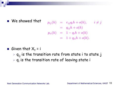 Ppt Continuous Time Markov Chain Powerpoint Presentation Free