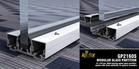Glass Partition Wall System Modular Aluminium Glazed Partition