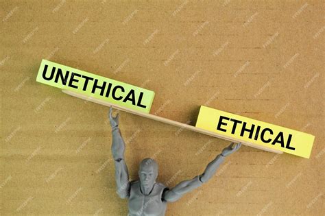 Premium Photo Ethical Or Unethical Balance Ones Ethical Concept
