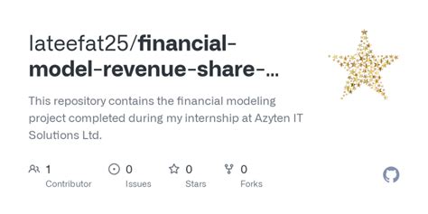 Lateefat Omolara Bashman On Linkedin Github Lateefat25 Financial Model Revenue Share Analysis