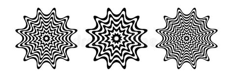 Circle Design Element Abstract Geometric Rotation Pattern Stock Vector Illustration Of