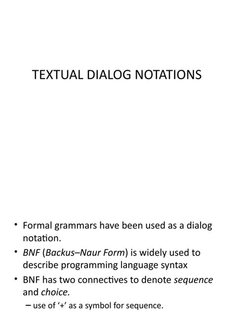 Textual Dialog Notations Pdf Sequence Linguistics