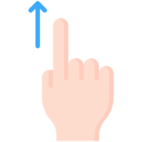 Swipe Up Generic Color Fill Icon