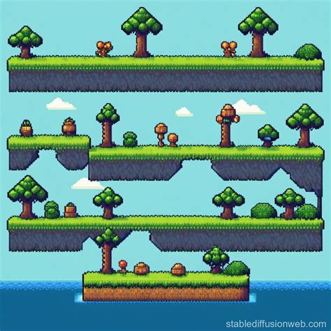 2D Platformer Sprite Design Stable Diffusion Online