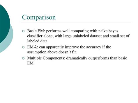 Ppt Text Classification From Labeled And Unlabeled Documents Using Em