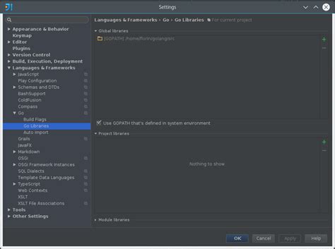 Go What Is The Meaning Of System Environment In Intellijs Golang