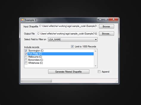 Easy GIS NET Developer Resources Code Examples