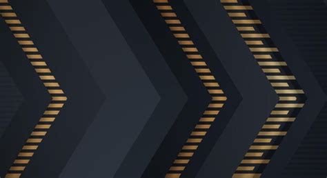 Premium Vector Abstract Dark Navy Black Background With Gold Line Arrow Direction Geometric