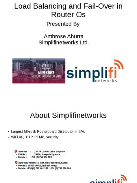Load Balancing Using Mikrotik Router Os Pdf Firewall Computing