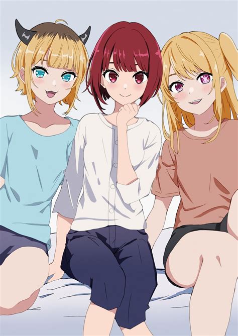 Arima Kana Hoshino Ruby And Memcho Oshi No Ko Drawn By Kinomiki Danbooru