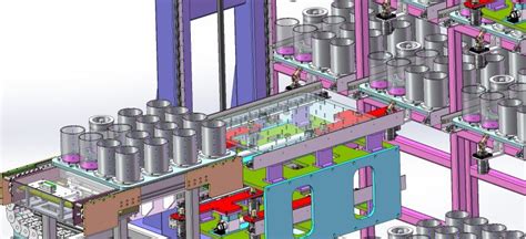 Industrial 3d Model Automatic Loading And Unloading System For Small Vertical Warehouse