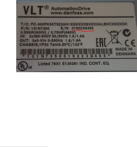 Danfoss Drives Lcp 103 Vlt Wireless Communication Panel Lcp103 User