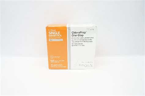 Carefusion 260100 Chloraprep Single Swabstick 175 Ml Applicator Box