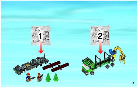 LEGO Instructions for set 60059 Logging Truck, City - Great Vehicles