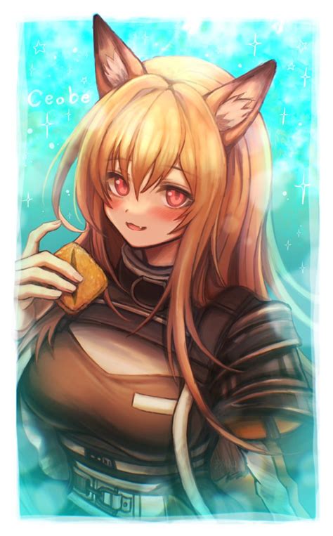 3 Sanyako1 Ceobe Arknights Arknights Framed Highres 1girl