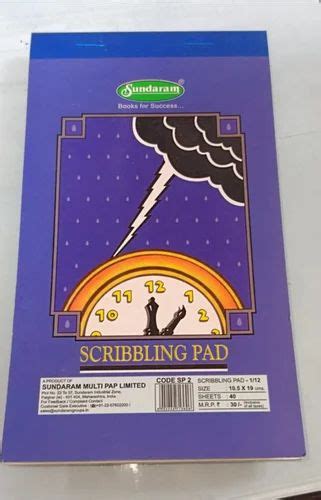 Laminated Paper Cover Perfect Bound Sundaram Scribbling Pad Size A4 At 36 Piece In Mumbai