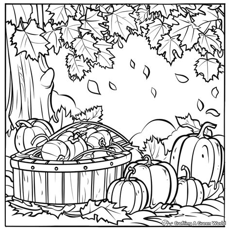 Free Printable Coloring Pages Fall Harvest