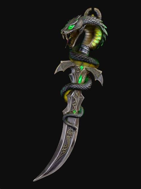 Serpent Dagger Download Free 3d Models Generated With Meshy Ai By