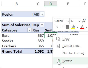 Pivot Table From Visible Rows In List Excel Pivot Tables