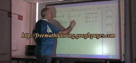 How To Solve A System Of Equations With The Comparison Method Math How To Solve A System Of Equations With The Comparison Method Math