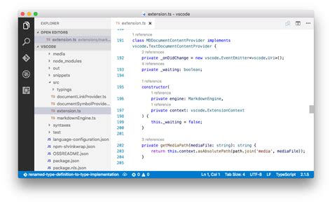 Editing Typescript