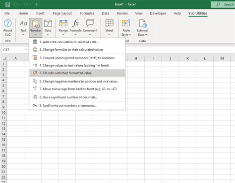 Fill Cells With Their Formatted Value Utility For Excel Libreoffice Calc