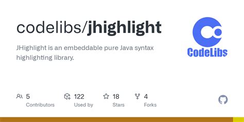 Github Codelibsjhighlight Jhighlight Is An Embeddable Pure Java