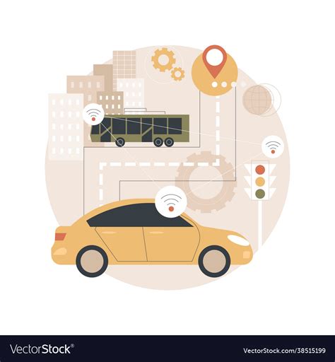 Intelligent Transportation System Abstract Concept