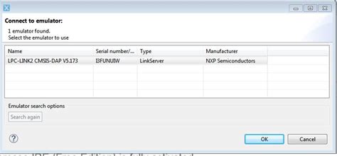 using lpc link2 as probe for lpc11u024fbd64 401 nxp community