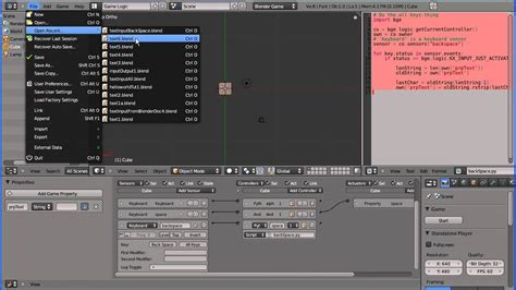 Blender 25 Python Scripting In The Game Engine Entering Text At Run
