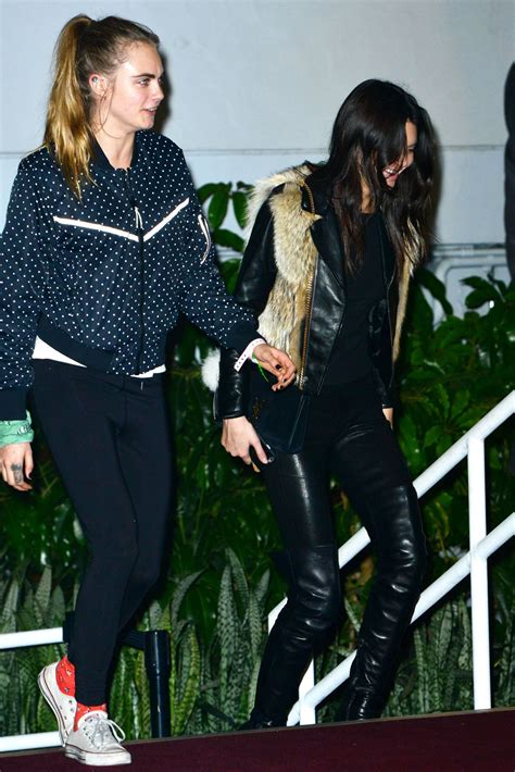 Kendall Jenner And Cara Delevingne Leaves Weeknds Concert In Los