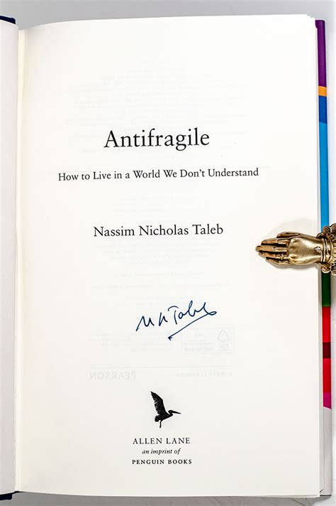 Antifragile Nassim Taleb First Edition Signed