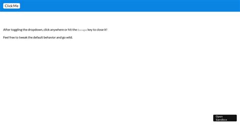 React Detect Click Outside Example Forked Codesandbox