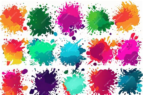 Vibrant Ink Spot Collection Abstract Splash Vector Illustrations Premium Ai Generated Image Vibrant Ink Spot Collection Abstract Splash Vector Illustrations Premium Ai Generated Image