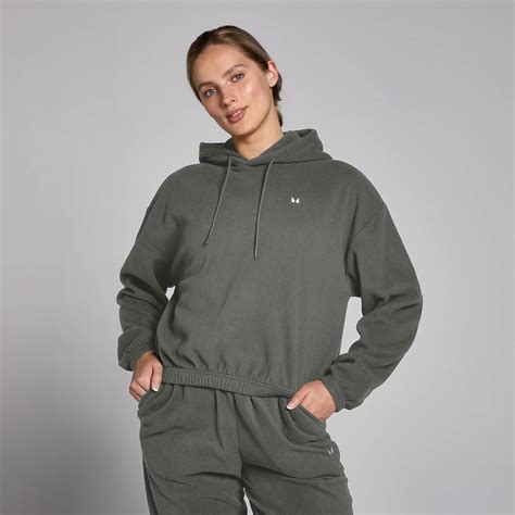 Mp Womens Fleece Hoodie Gunmetal Myprotein Uk