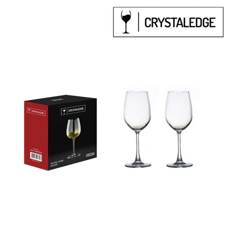 350ml Lead Free Crystal Stemware With Laser Cutting White Wine