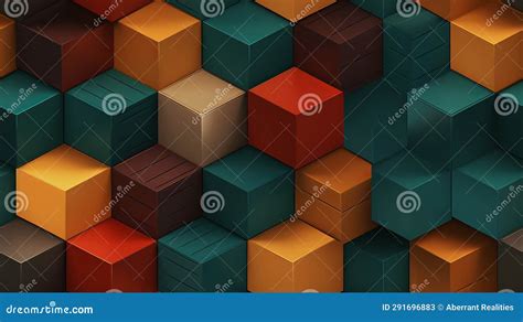 Colorful 3d Cubes Background Wallpaper Stock Illustration Illustration Of Graphic Proportion