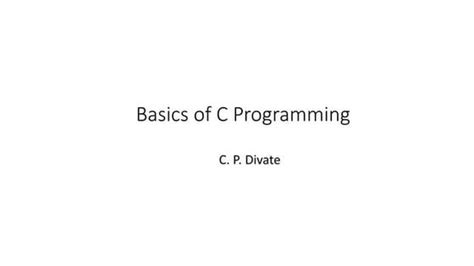 c language ppt ppt