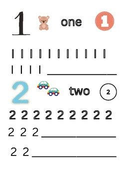 Number Formation Practice By Mrs Knight S Shop TPT