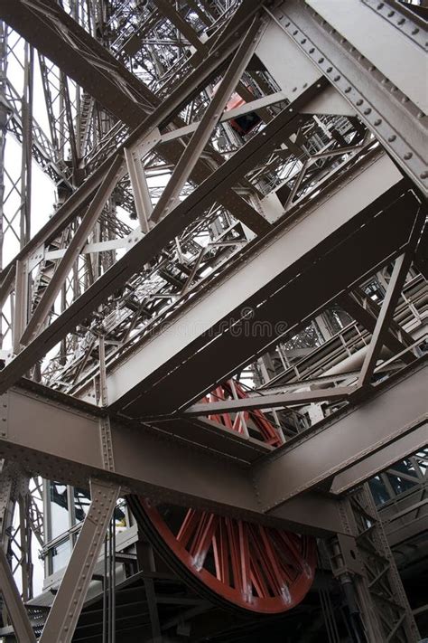 The Design Of The Eiffel Tower Stock Image Image Of Center Brown