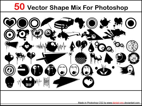 2500 free custom photoshop shapes inspirationfeed