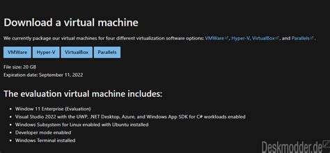Windows 11 Enterprise Als Virtuelle Maschine Für Vmware Hyper V Virtualbox Und Parallels