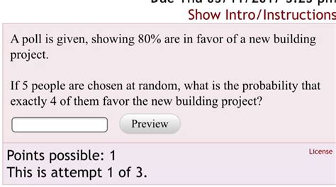 solved show intro instructions a poll is given showing 80 are in