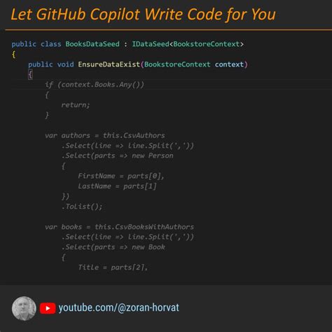 Zoran Horvat On Linkedin Github Copilot Is An Ai Assisted Coding Tool