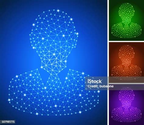 Man Headshot Pada Node Segitiga Koneksi Struktur Vektor Seni Ilustrasi Man Headshot Pada Node Segitiga Koneksi Struktur Vektor Seni Ilustrasi