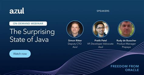 Azul On Linkedin Webinar The Surprising State Of Java